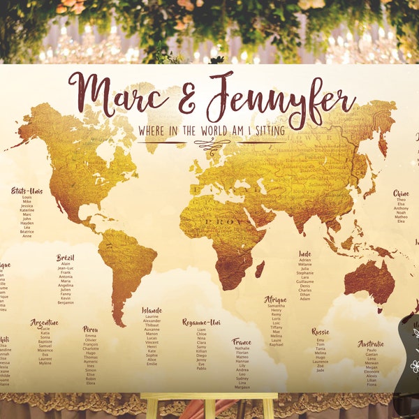 World Seating Chart - Etsy