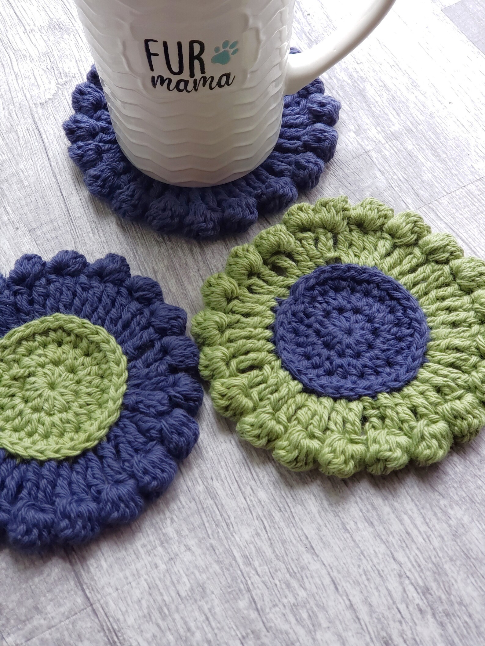 Bobble No Wobble Coaster PDF Pattern Crochet Pattern Mug | Etsy