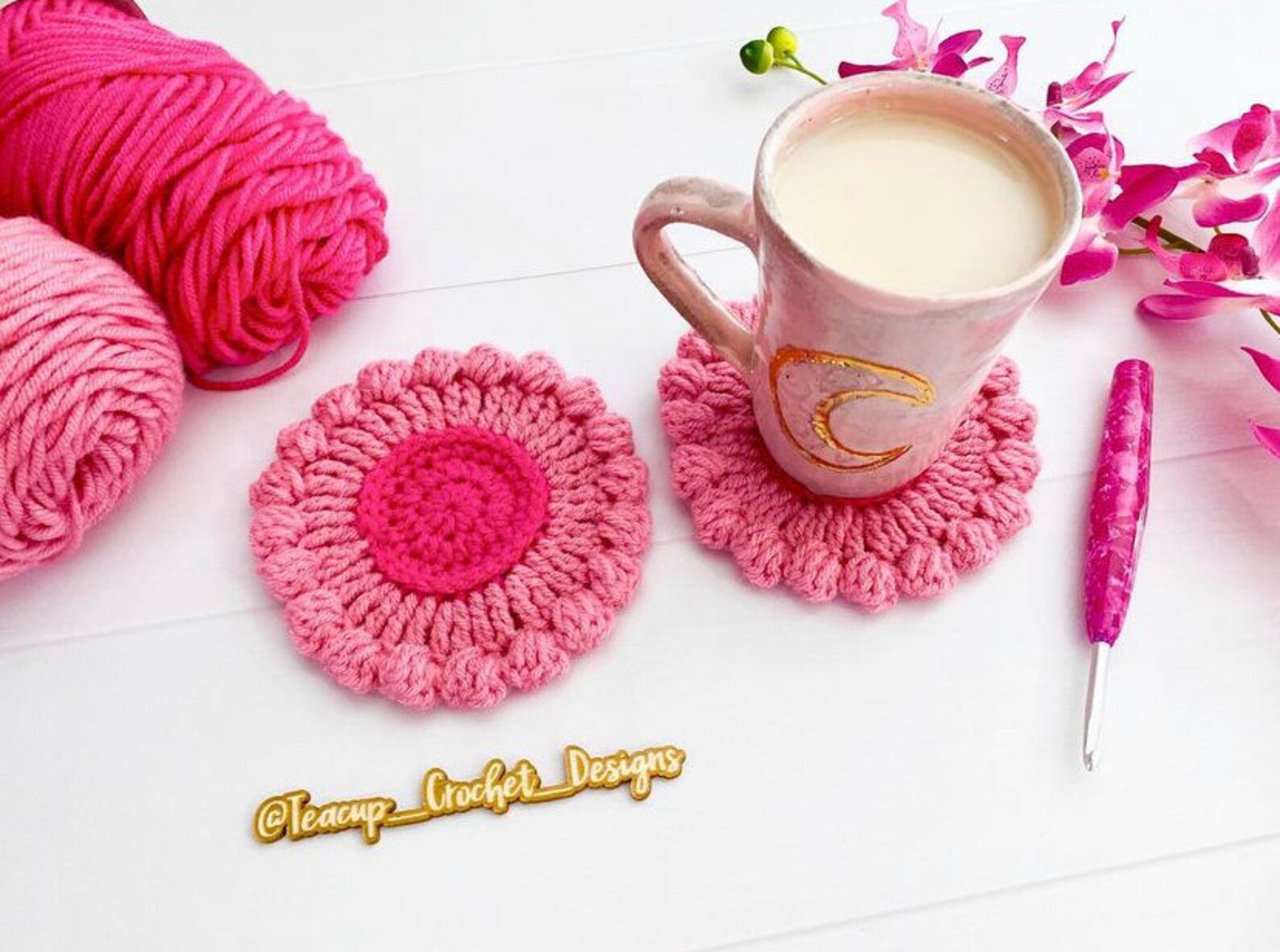 Bobble No Wobble Coaster PDF Pattern Crochet Pattern Mug - Etsy
