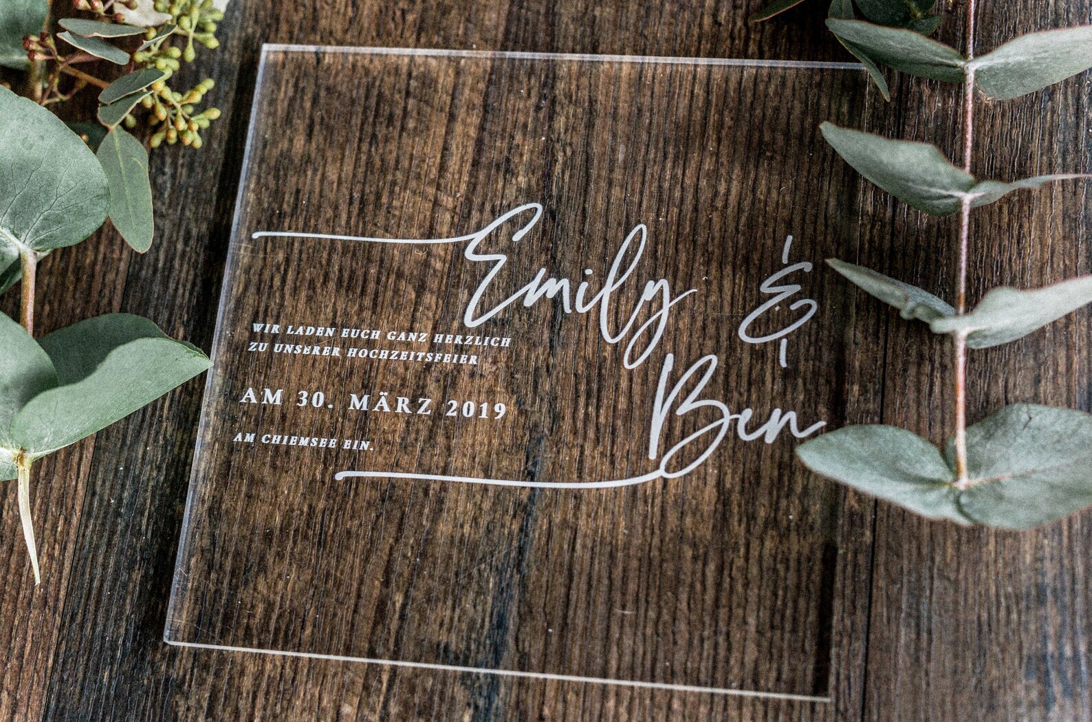 Acrylic Glass Invitation - Etsy