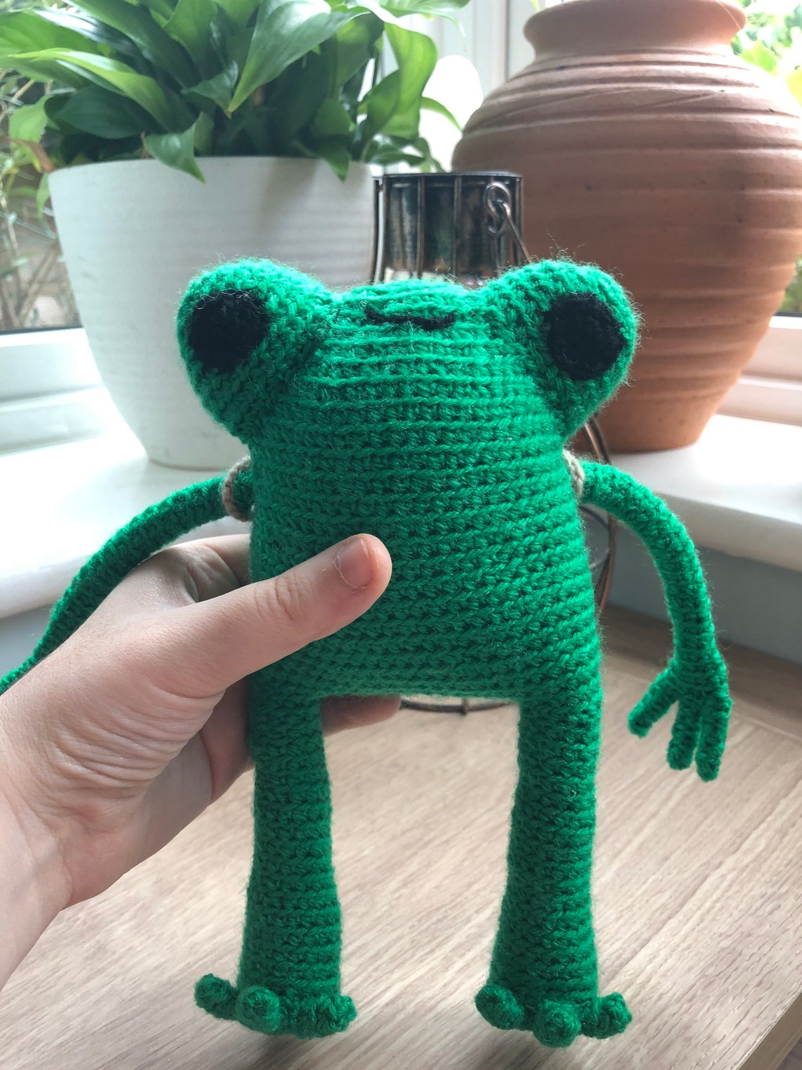 Frog Crochet Plush Amigurumi Froggy Toy With Backpack Small - Etsy UK