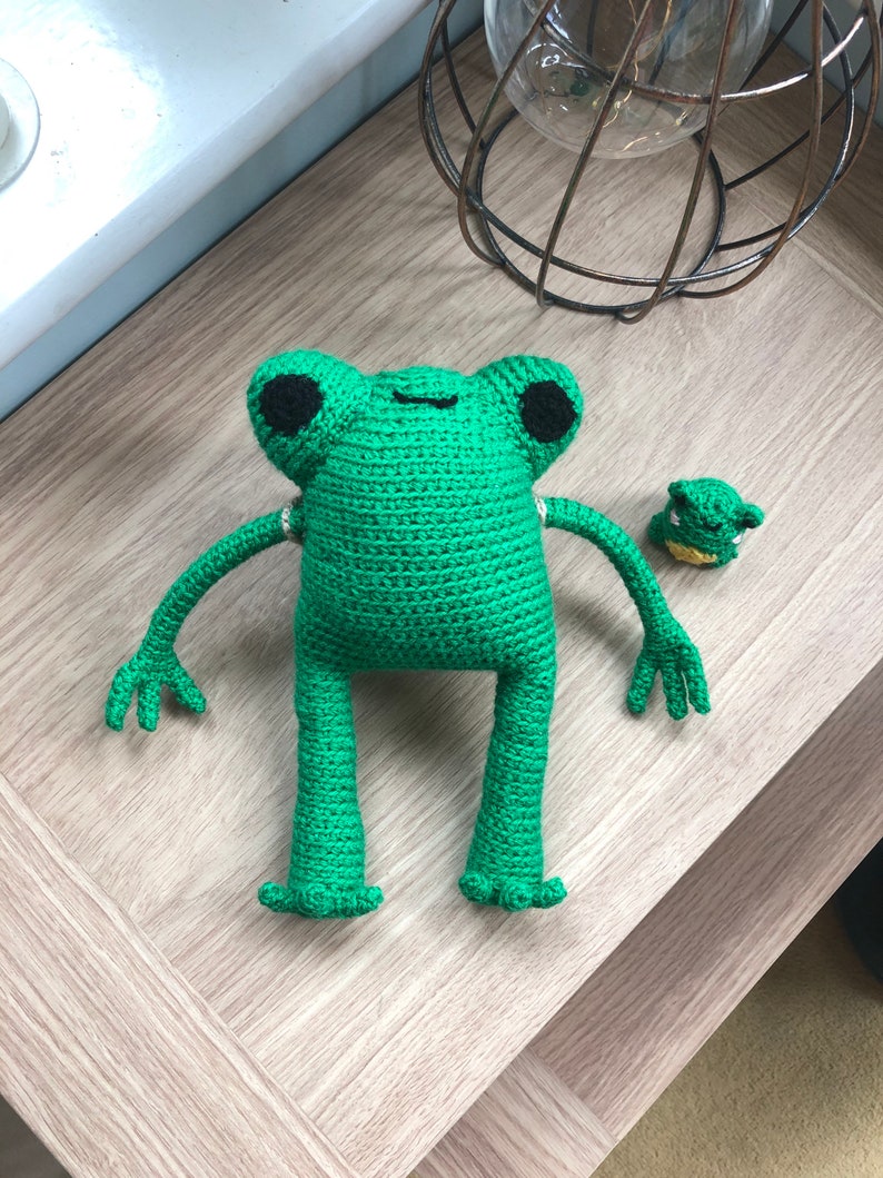 Frog Crochet Plush Amigurumi Froggy Toy With Backpack Small - Etsy UK