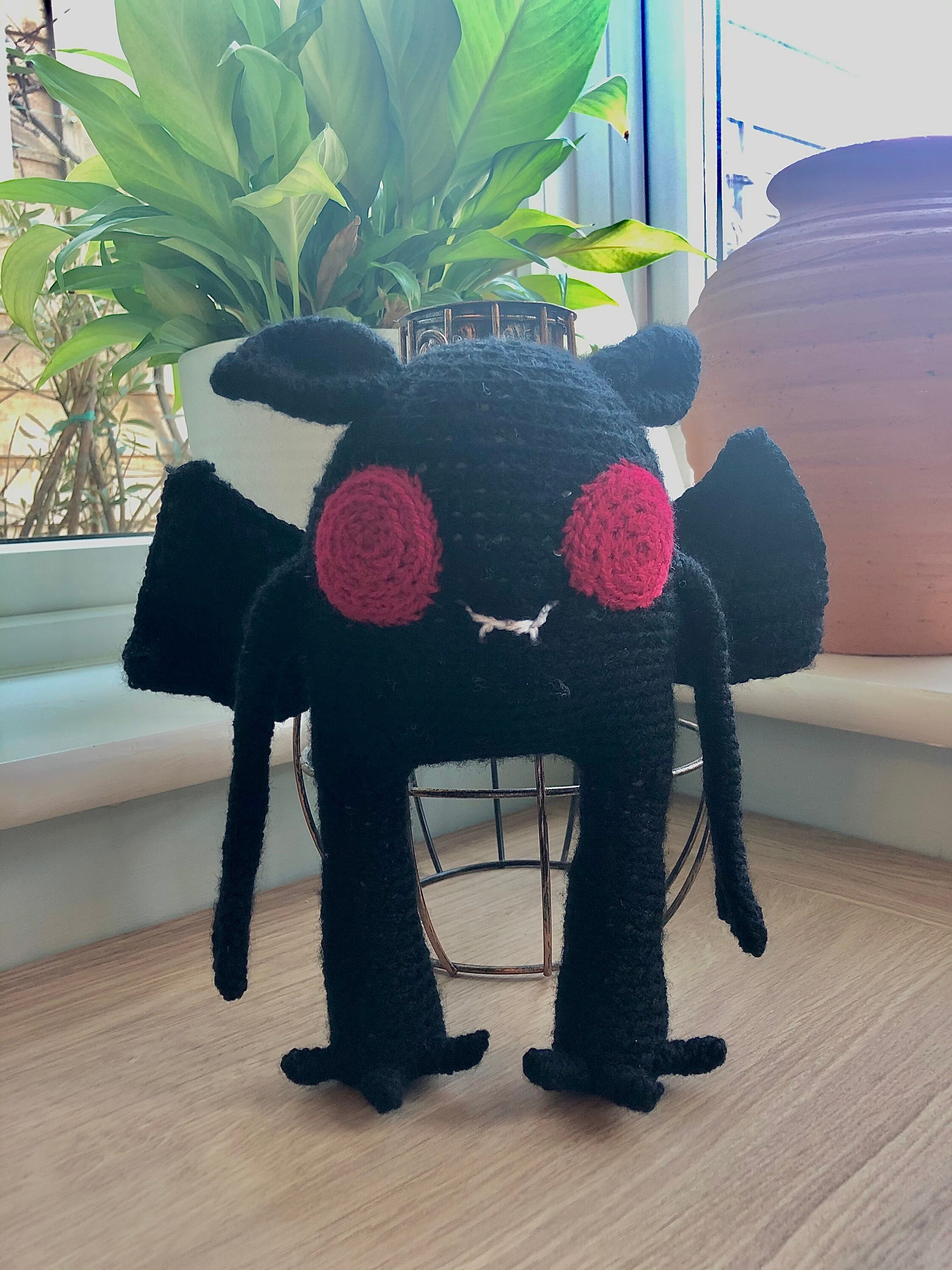 Moth man mothman cryptid amigurumi plush crochet toy cute | Etsy