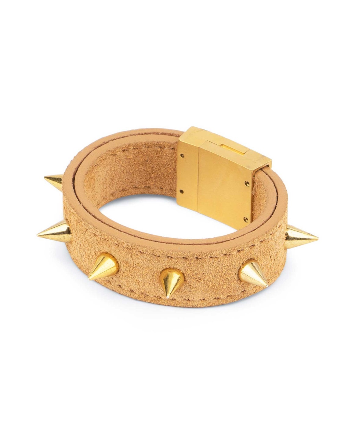 Gold Spike Bracelet Golden Spike Bracelet Spiked Bracelet Studded ...