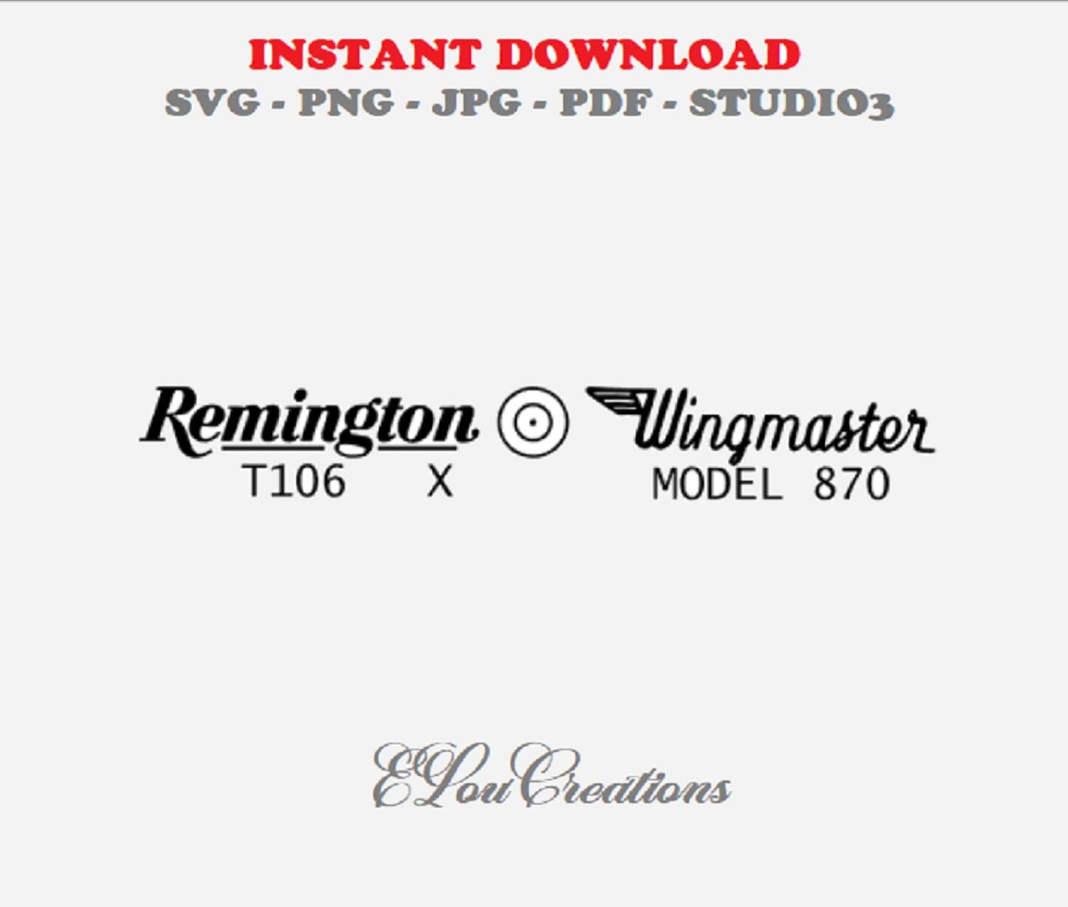 Instant Download Personal Use Remington Wingmaster Shotgun SVG Studio3 ...