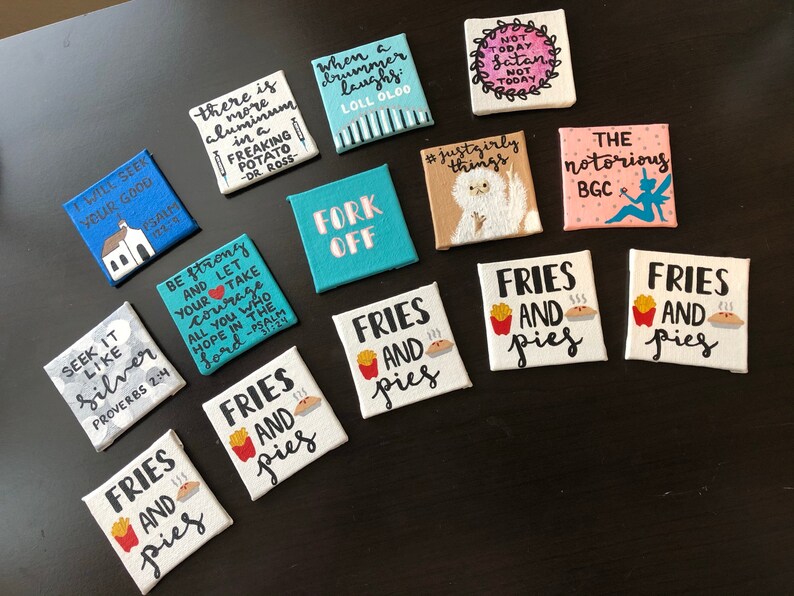 Custom Fridge Magnets 2x2 Fridge Magnets Magnets Mini - Etsy