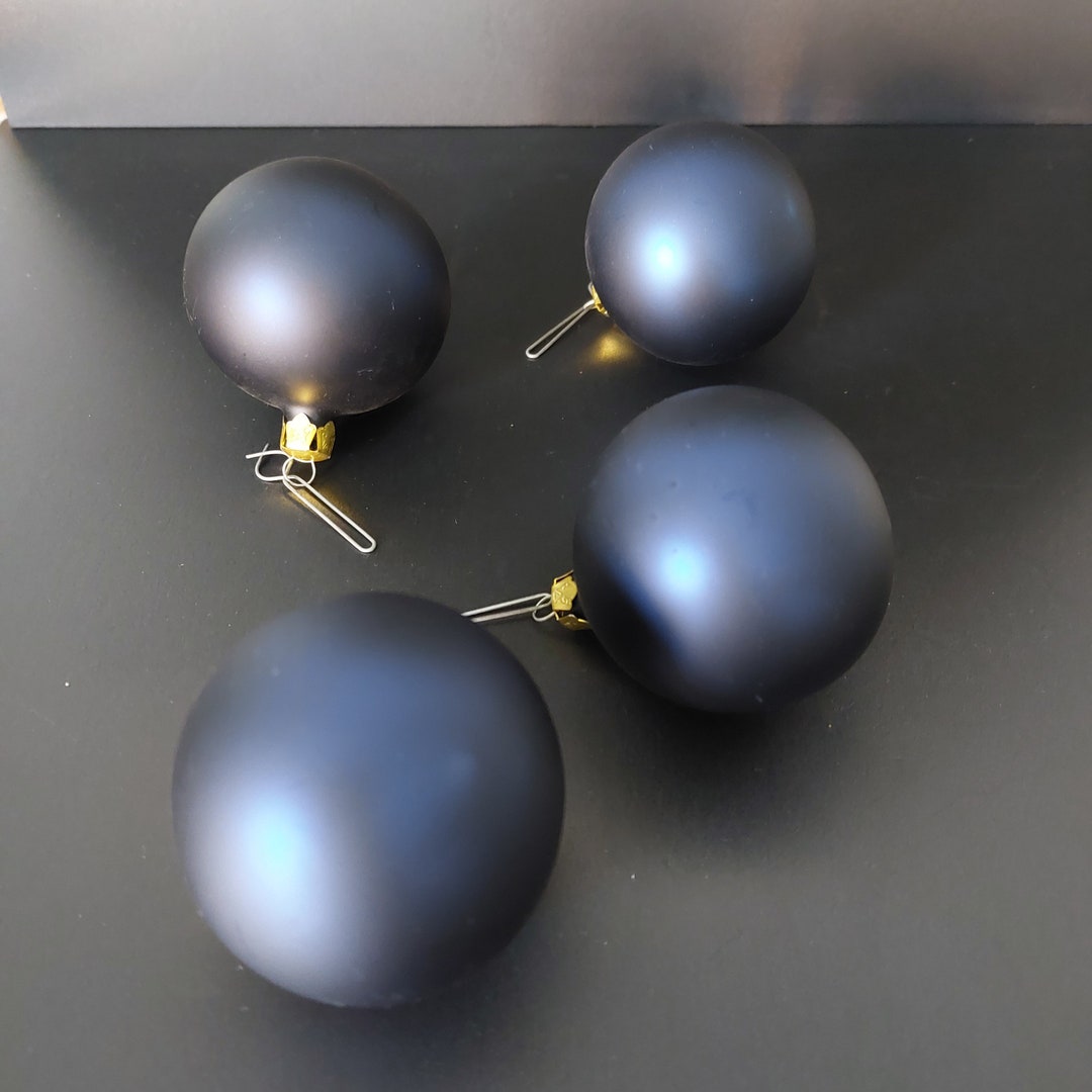 Glass German Baubles, Vintage Christmas Tree Decor, Set of 4 Baubles, 6 ...