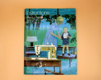 Vintage Singer 628 Instructions for Model 628 Touch & Sew Deluxe Zig ...