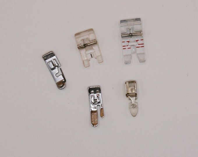 Vintage Singer Snap on Feet Set of 5 for Compatible Singer Sewing ...