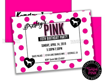 Victoria Secret Pink Invitation - Etsy