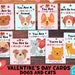 Editable Printable Puppy Valentine's Day Cards Kids School DIY Puppy ...