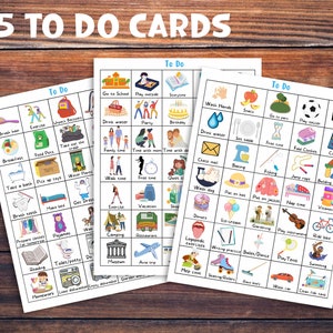 Visual Daily Routine Chart With Cards Morning Evening Schedule for Kids ...