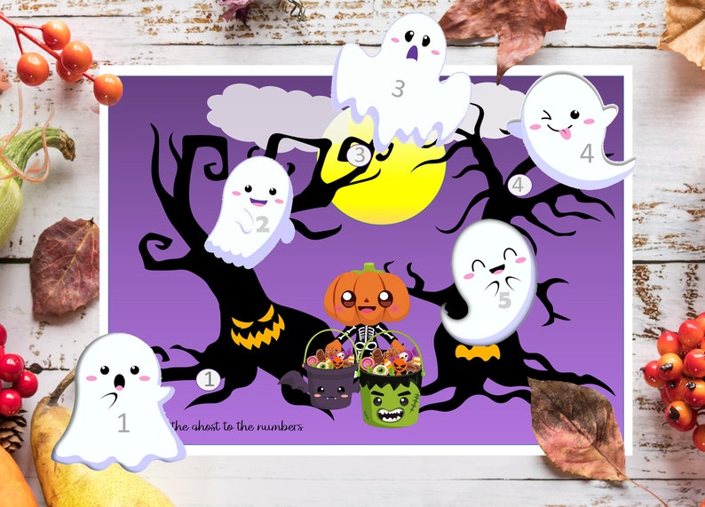 Halloween Busy Book Printable Toddler Learning Book Fall Quite Book ...