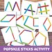 Popsicle Sticks Activity for Toddlers. Popsicle Sticks Shapes Game ...
