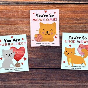 Editable Printable Puppy Valentine's Day Cards Kids School DIY Puppy ...