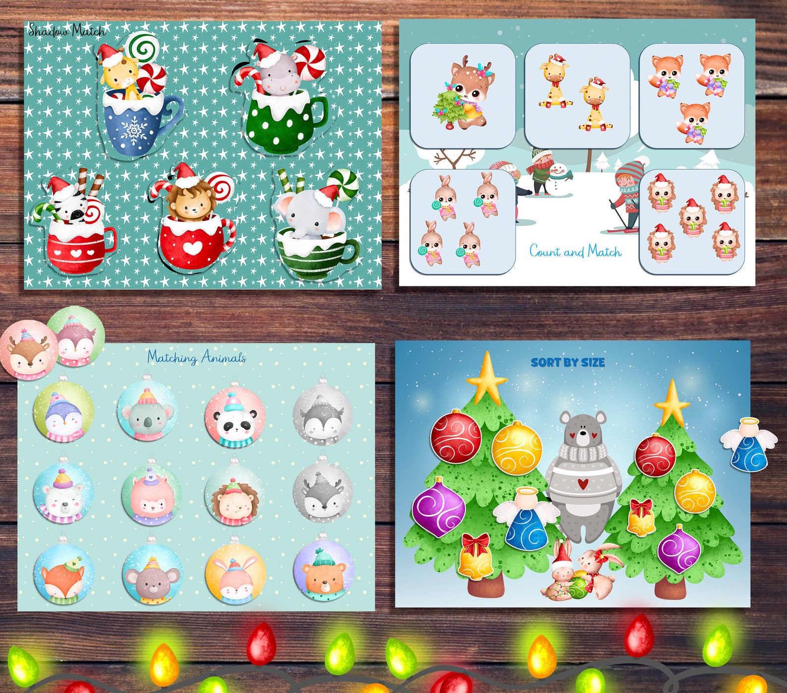 Christmas Busy Book. Preschool Toddler Printable Learning Binder ...
