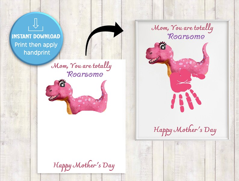 Mother's Day Gift Printable Set of 5 Wall Art Bundle, Custom Printable ...