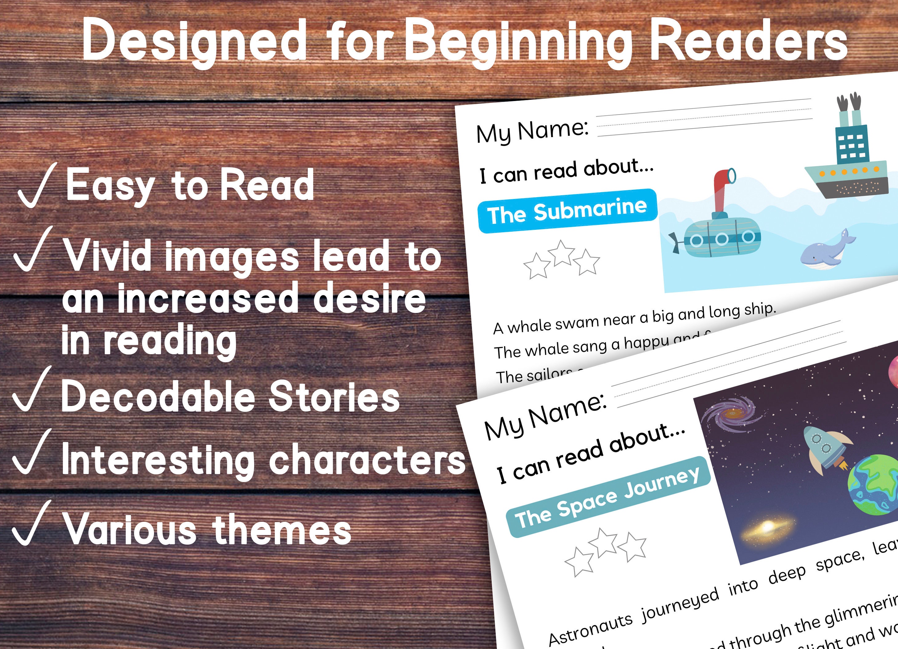 Kindergarten at Home Reading Worksheets - Comprehension Printable ...