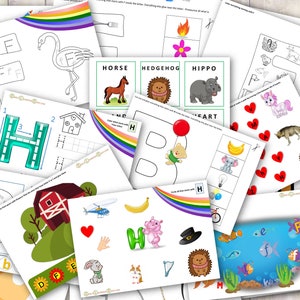 Alphabet Learning Workbook. Mega Pack ABC Homeschooling Activity ...