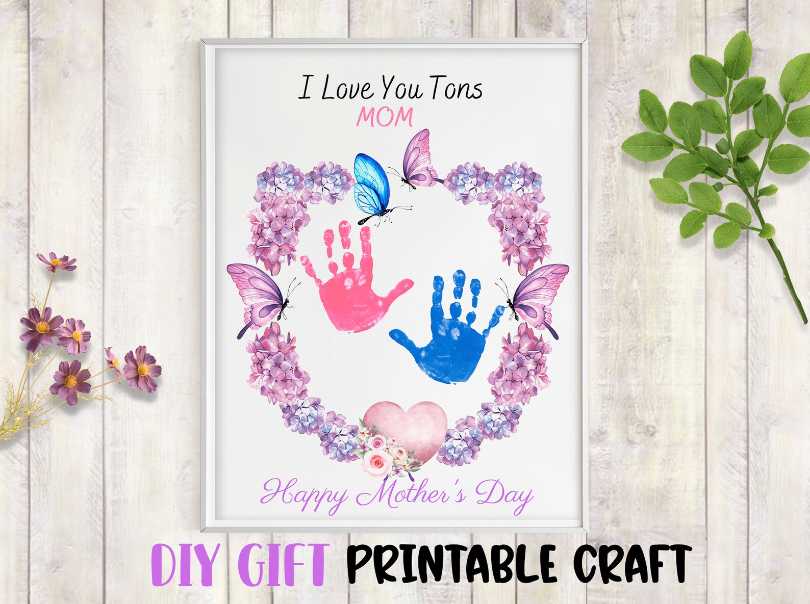 Mother's Day Gift Printable Craft, Girly Custom Printable Gifts From ...