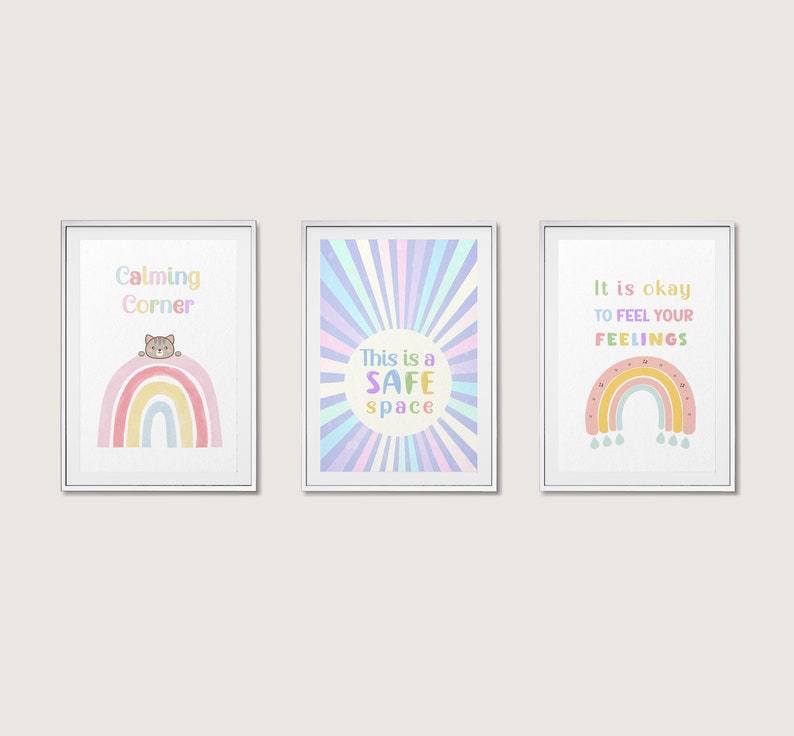 Calm Down Corner Kit for Kids. Printable Calm Down Emotions Cards and ...