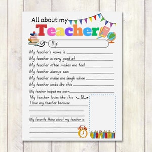Teacher Appreciation Gift Teacher Appreciation Week Printable Thank You ...