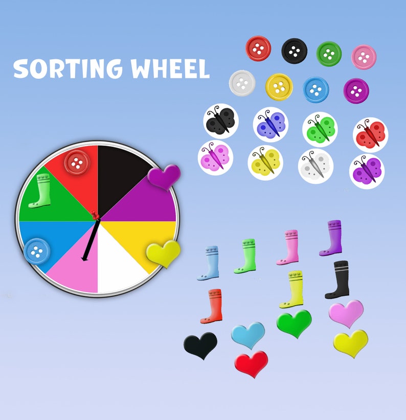 Color Matching Game Preschool Learning Activities. Color - Etsy