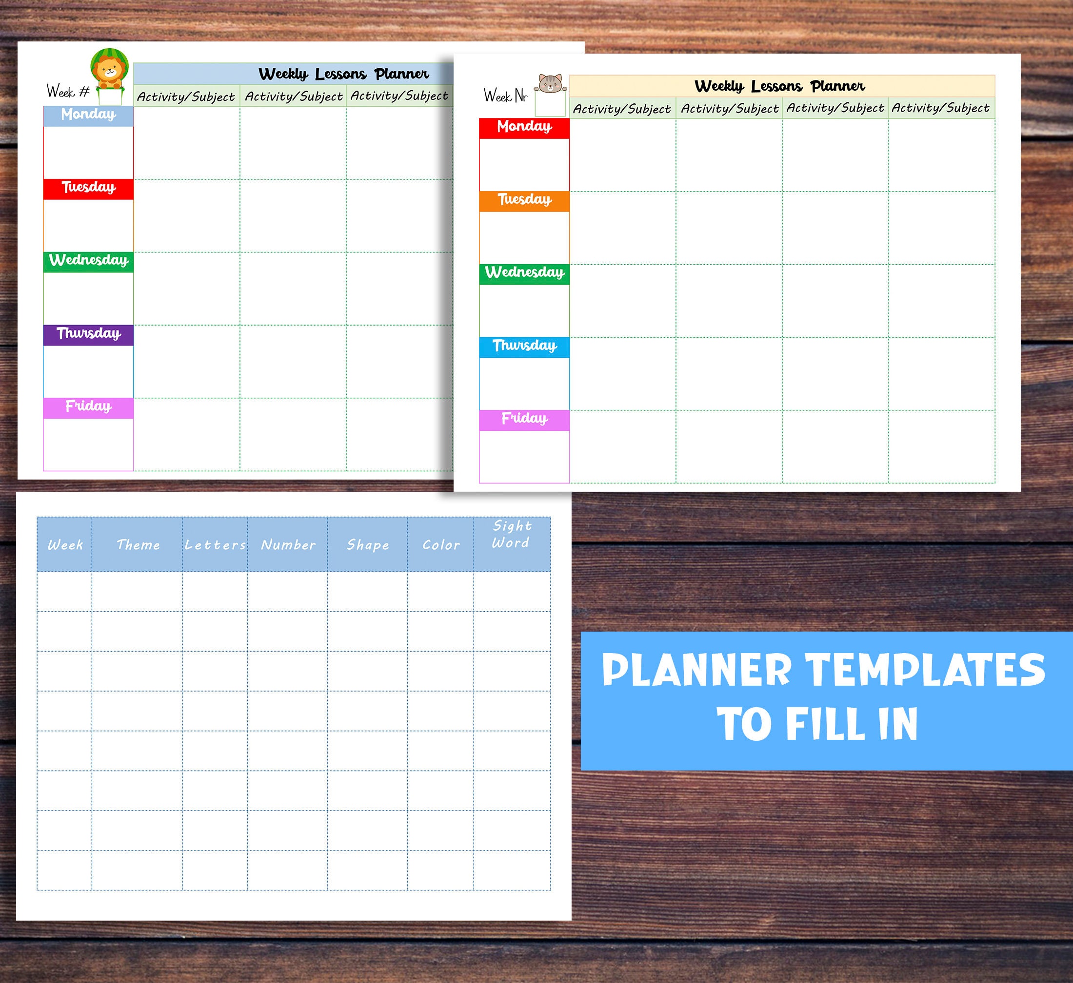 Toddler Lesson Plan Printable. Toddler Activities Lessons Ideas. Weekly ...