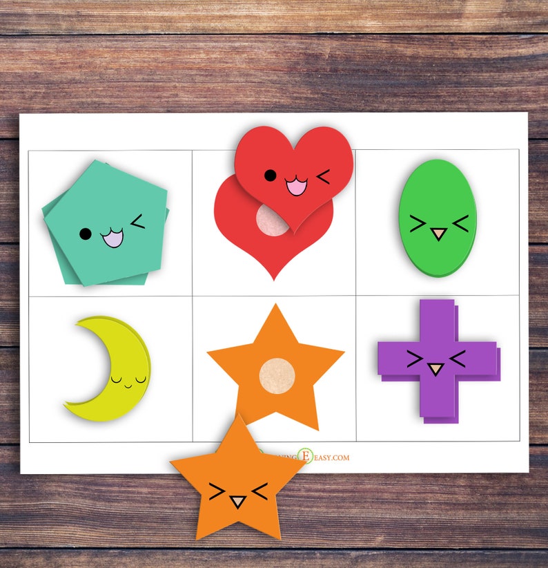 Shapes Matching Activities and Pretend Play Game. Printable Activities ...
