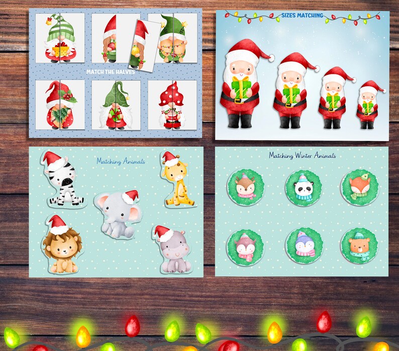 Christmas Busy Book. Preschool Toddler Printable Learning Binder ...