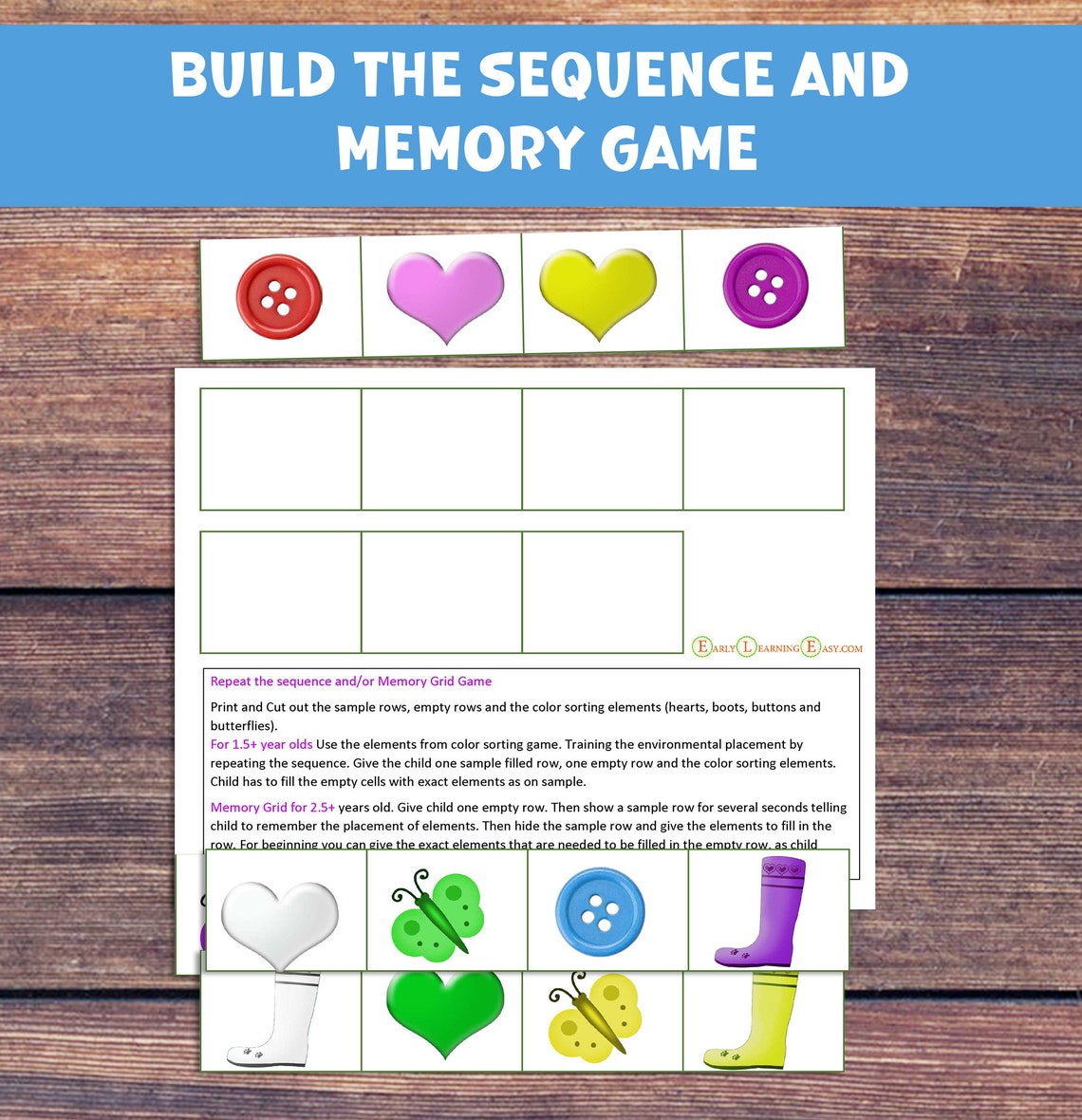 Color Matching Game Preschool Learning Activities. Color - Etsy