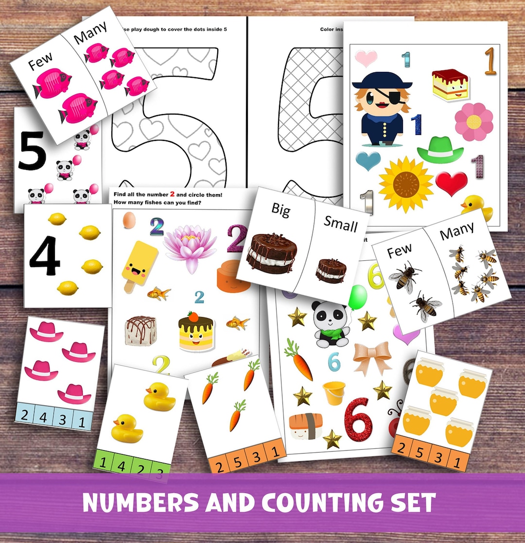 Toddler Numbers Learning Activity. Learning Counting. Numbers ...