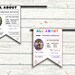 First Day of School, All About Me Printable Flag Back to School. Kids ...
