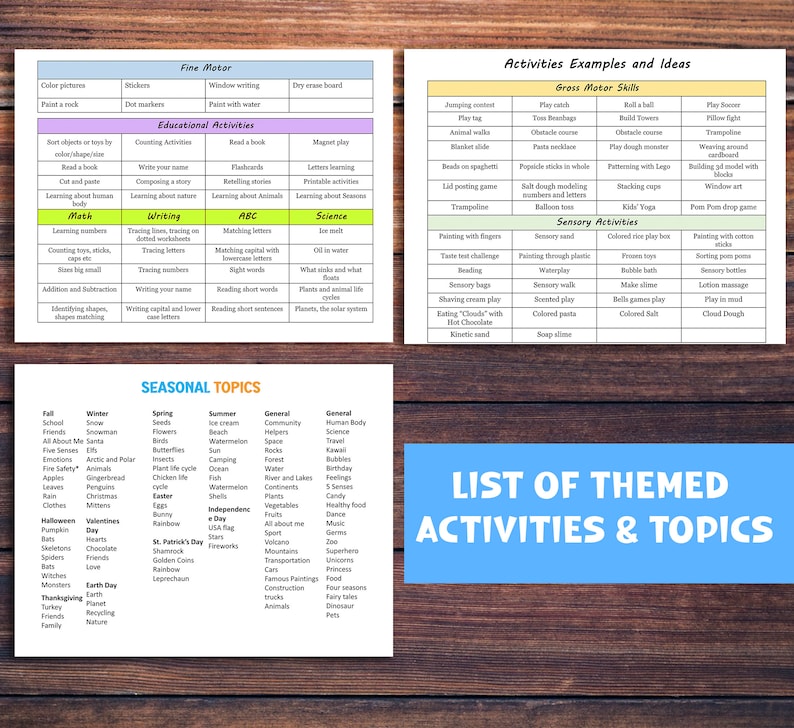 Toddler Curriculum. Toddler and Infant Lesson Planner. Weekly Themes ...