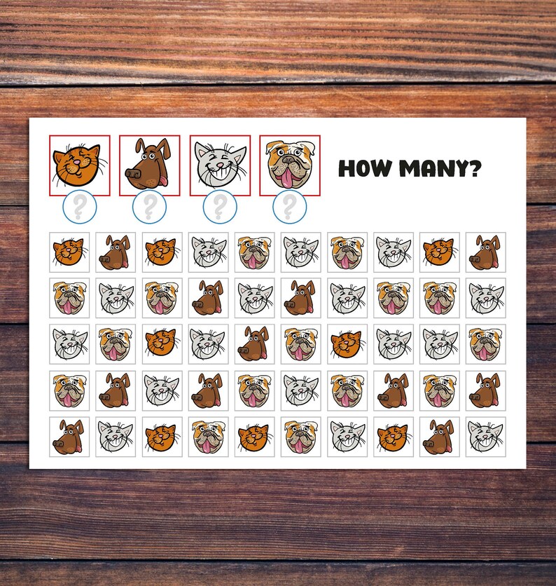 Cats and Dogs Activities for Toddlers. Worksheet Activities for ...