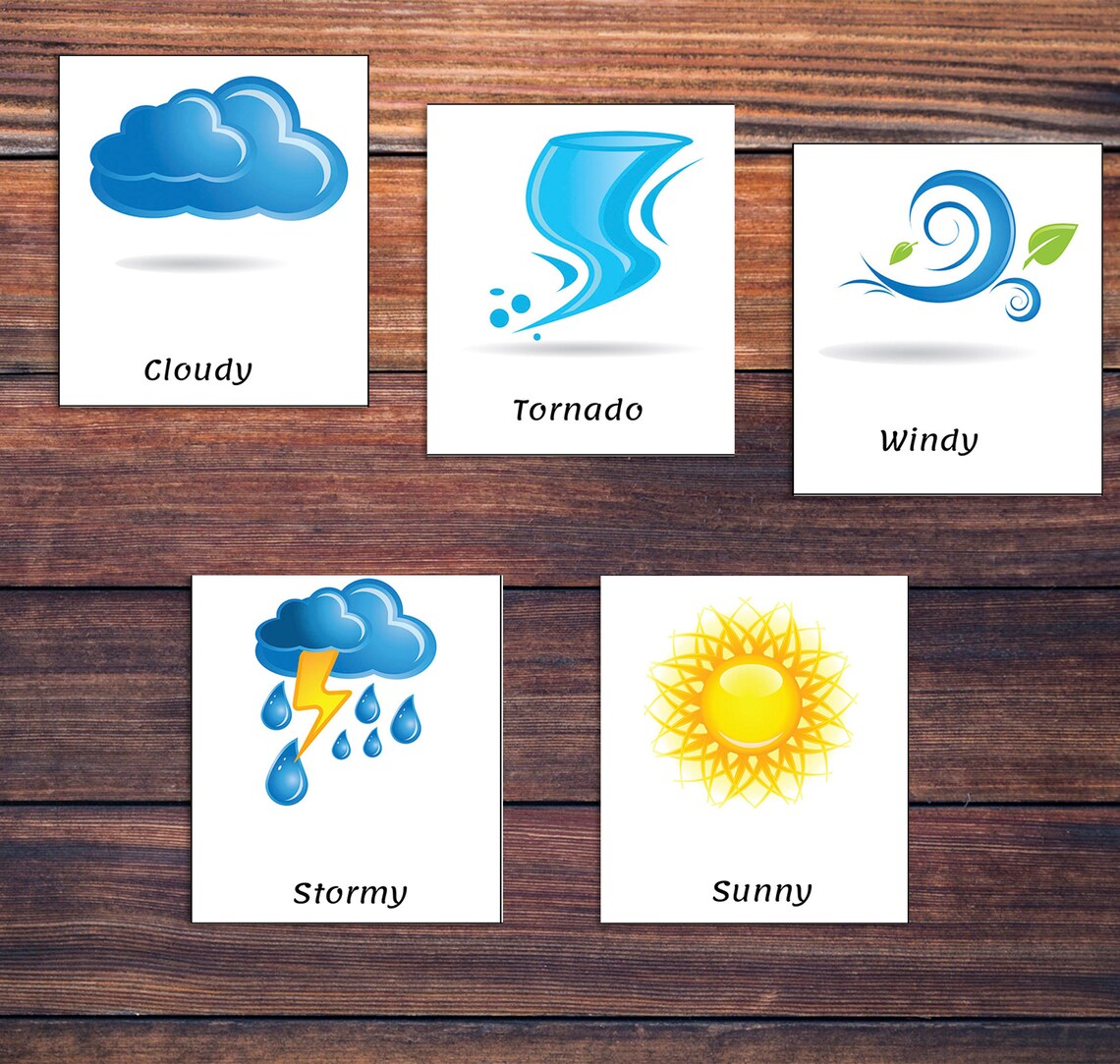 Weather Cards. Preschool Activities Materials. Toddler Learning ...