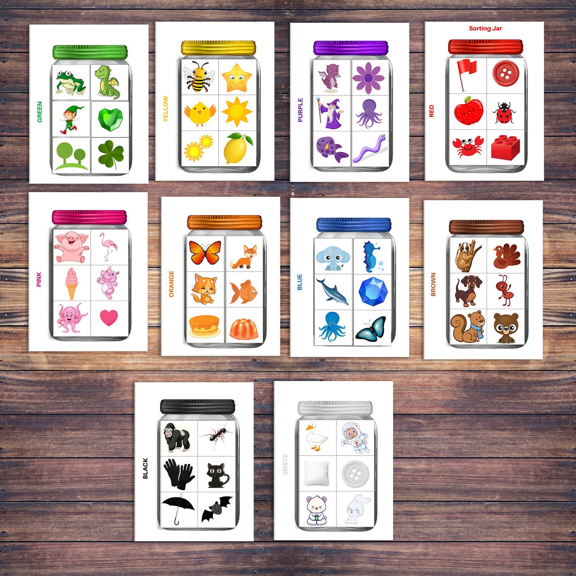 Toddler Busy Book Printable. Matching Activities for - Etsy