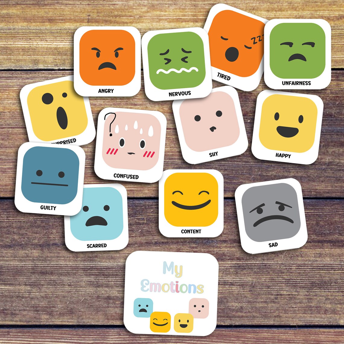 Calm Down Corner Kit for Kids. Printable Calm Down Emotions Cards and ...