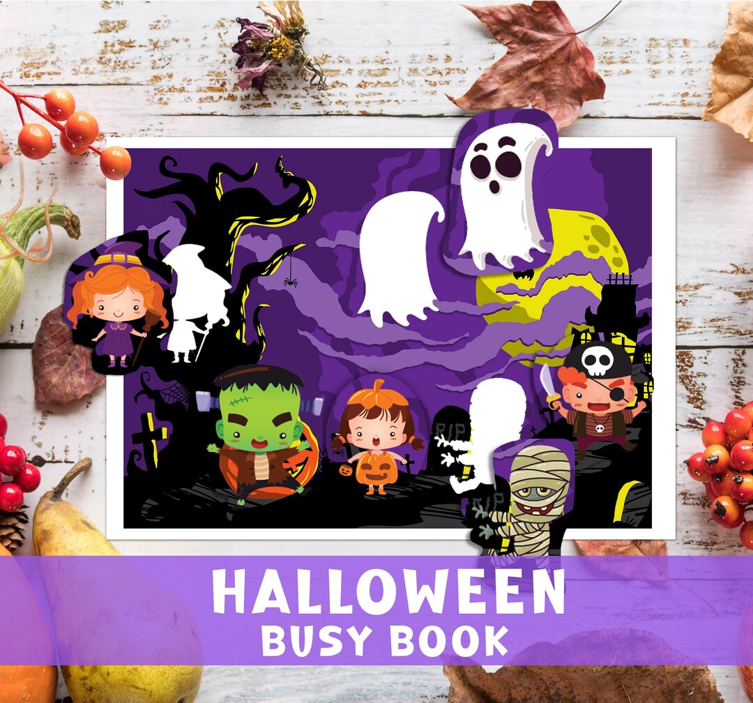 Halloween Busy Book Printable Fall Busy Binder Autumn Preschool Pre-k ...