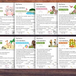 Kindergarten at Home Reading Worksheets Comprehension Printable ...