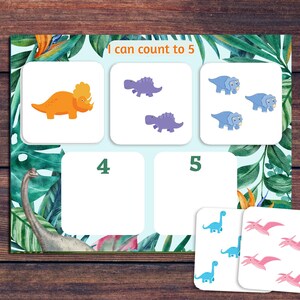 Dinosaur Preschool Busy Book Printable. Learning Binder Worksheets for ...