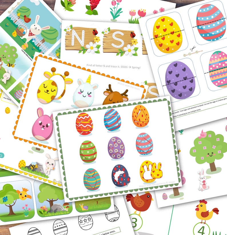 Easter Toddler Busy Book Activities. Spring Toddler - Etsy