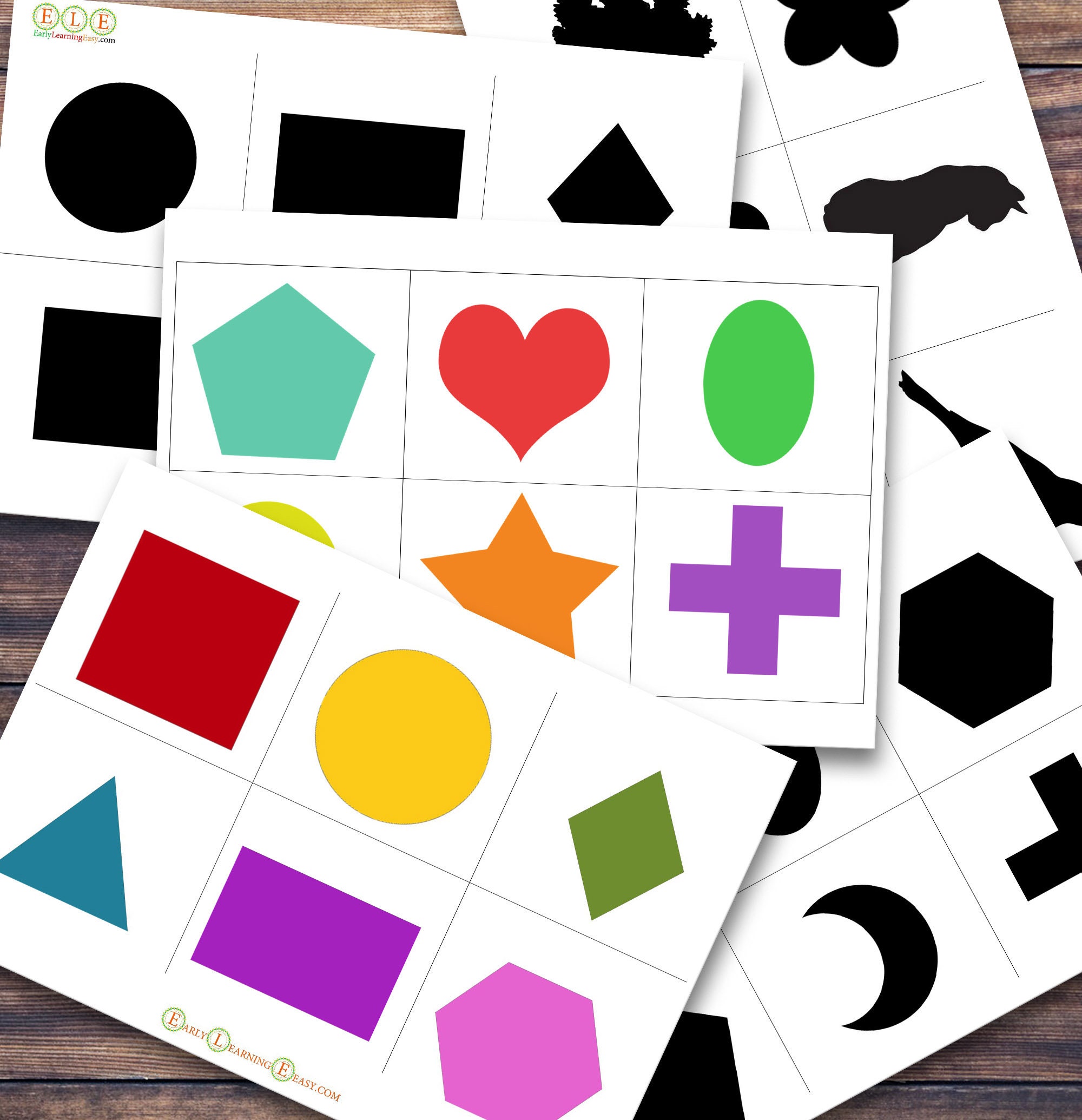 Shapes Matching Activities and Pretend Play Game. Printable Activities ...