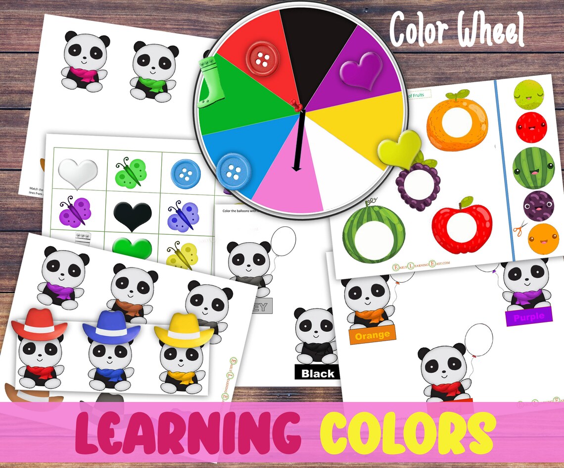 Color Matching Game Preschool Learning Activities. Color - Etsy
