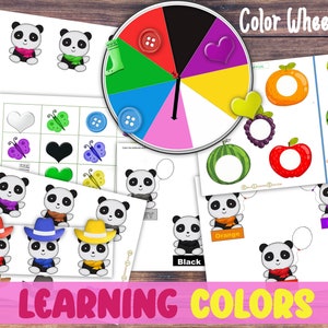 Color Matching Game Preschool Learning Activities. Color - Etsy