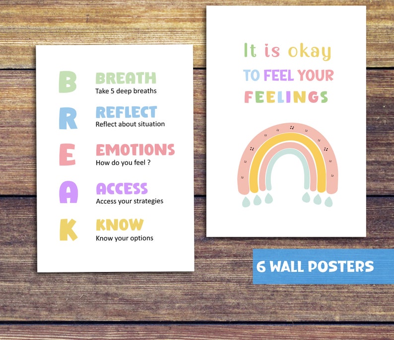 Calm Down Corner Kit Star. Calming Strategies for Kids. Emotional ...