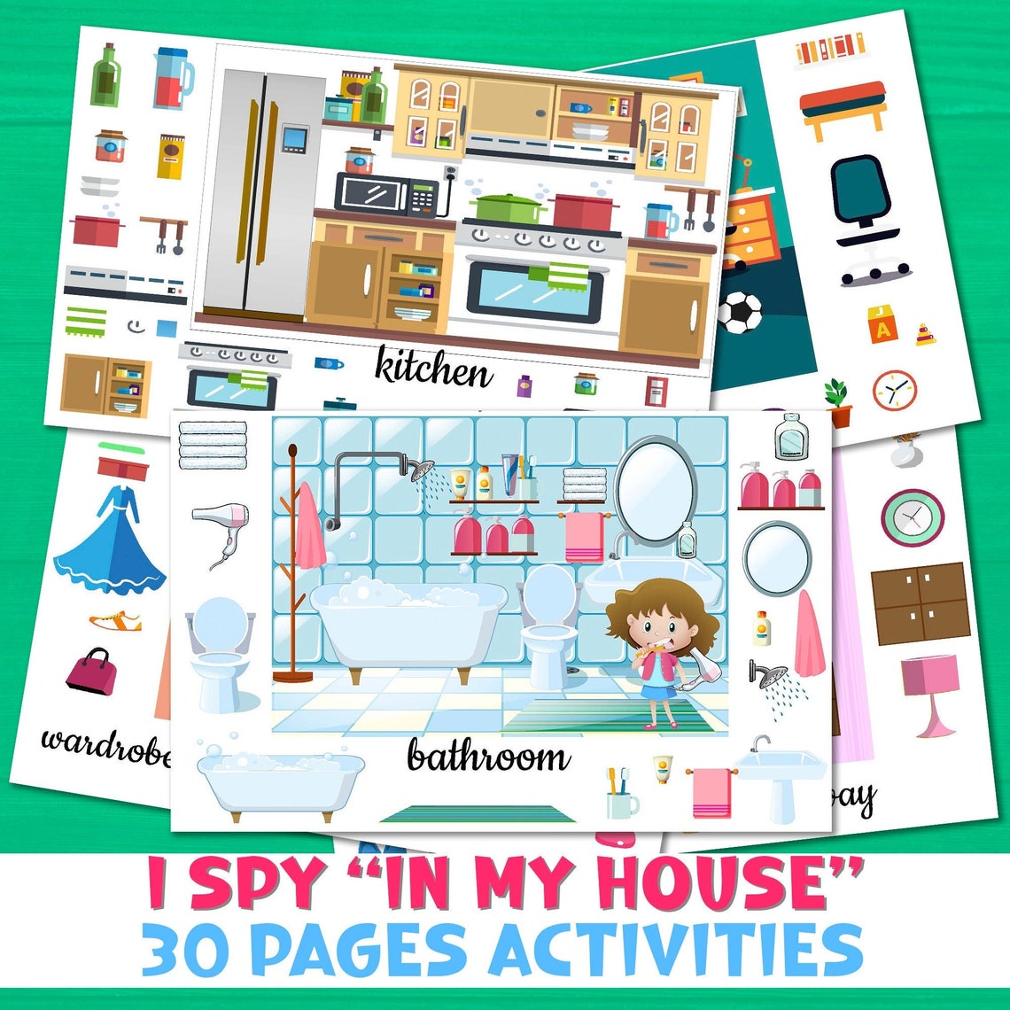 I Spy in My House. Spot the Difference and I Spy Game Printable ...