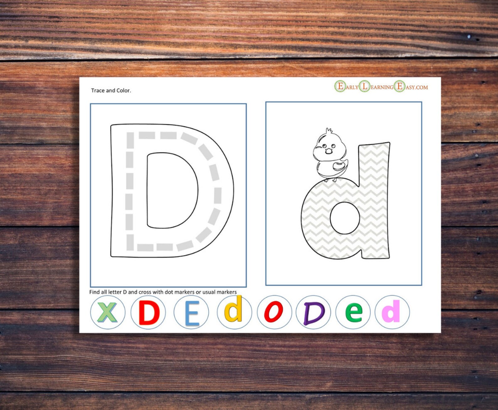 Letter D. Letter of the Week. Worksheet Activities. Fun - Etsy