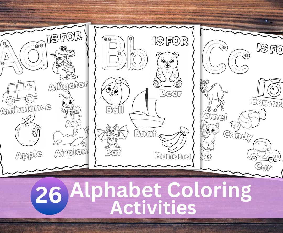 Alphabet Coloring Pages, Preschool Coloring Page, Baby First Letter ...