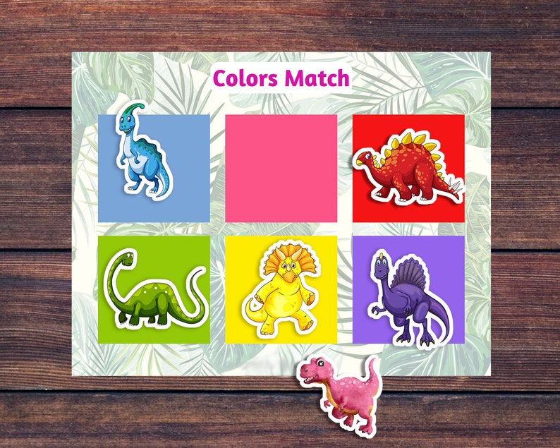 Dinosaur Preschool Busy Book Printable. Learning Binder Worksheets for ...